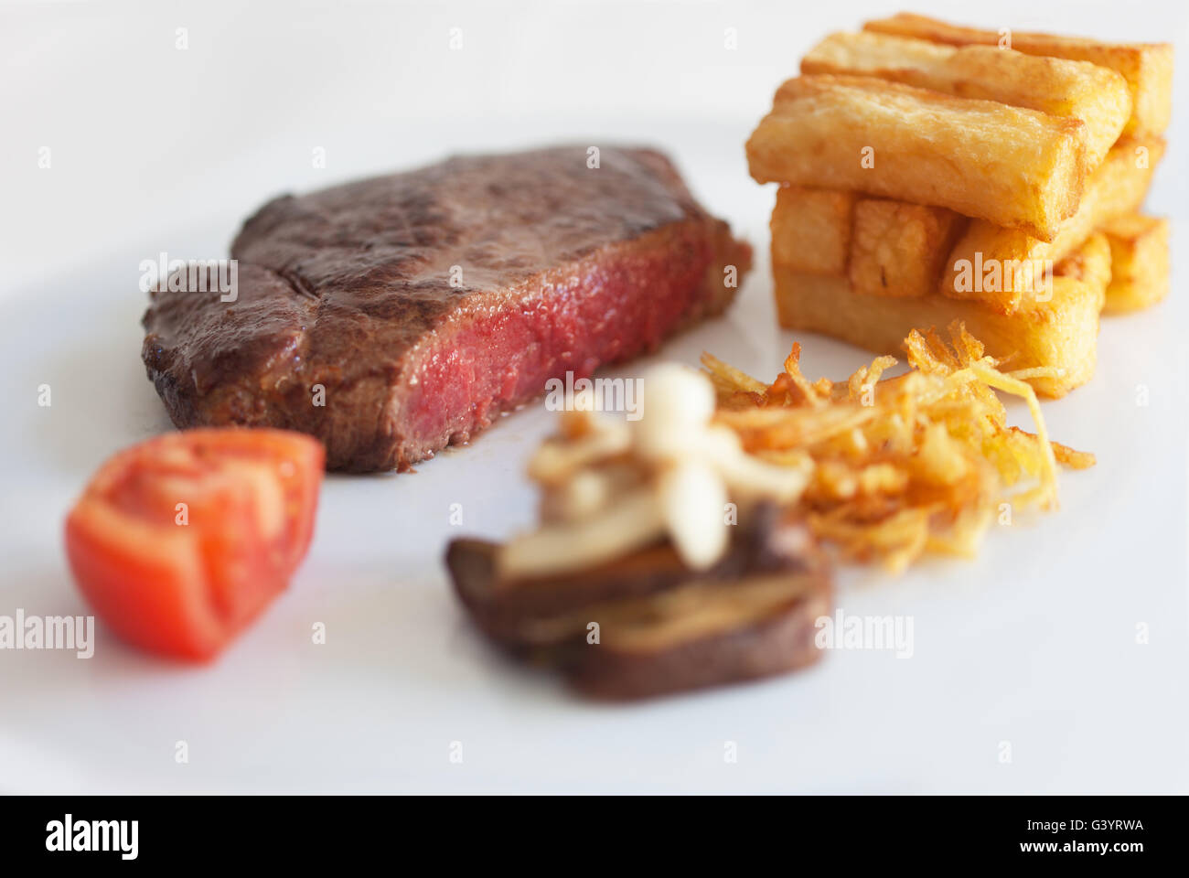 Modern British food images Stock Photo - Alamy