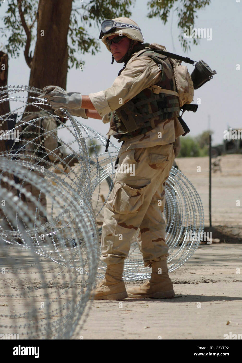 Barbed wire soldier hi-res stock photography and images - Alamy