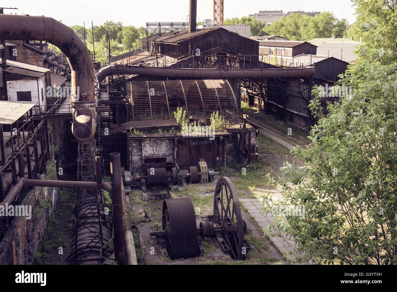 Old sheet bar mill Mining and metallurgical plant Stock Photo - Alamy