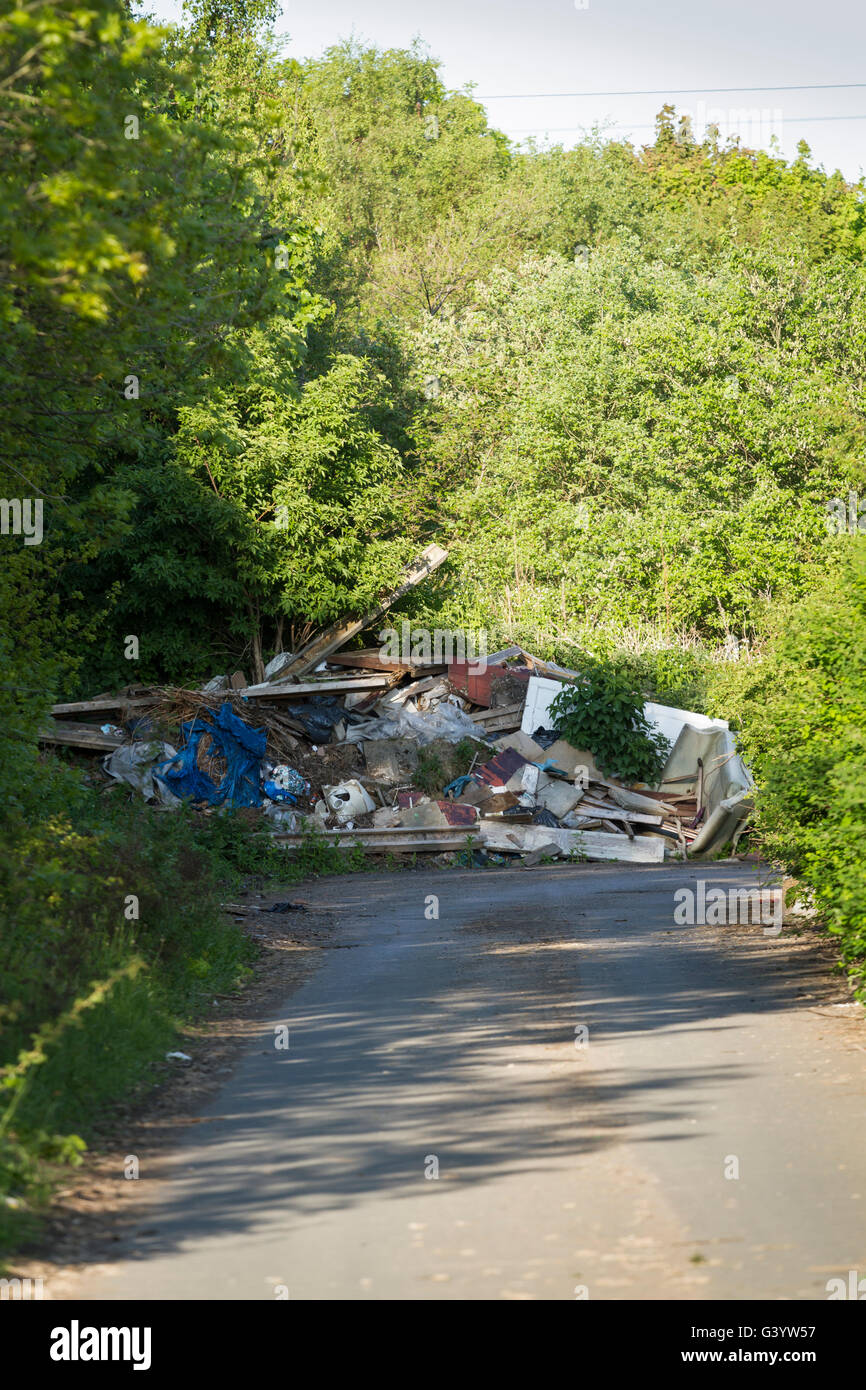 Illegal Fly Tipping Stock Photo Alamy