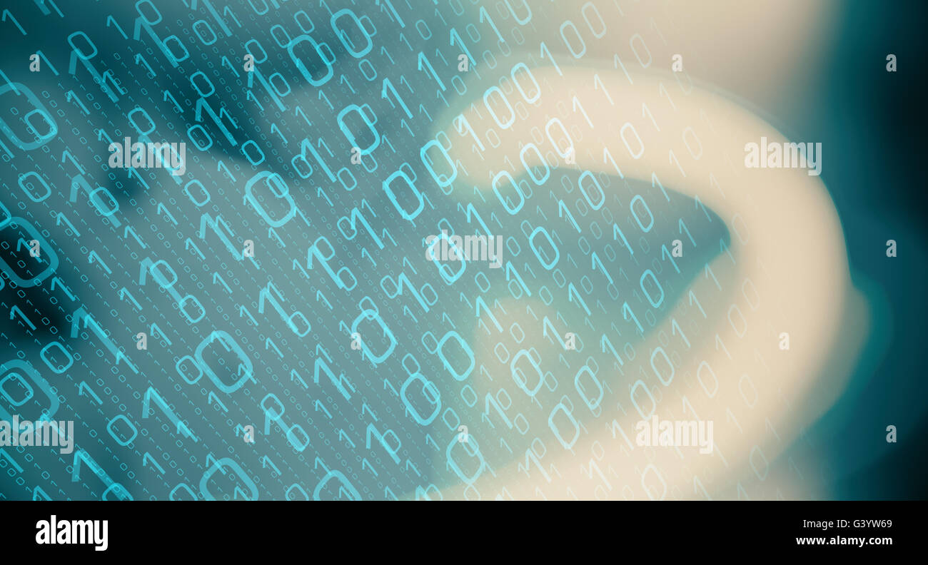 Numbers zero one binary conception Stock Photo - Alamy
