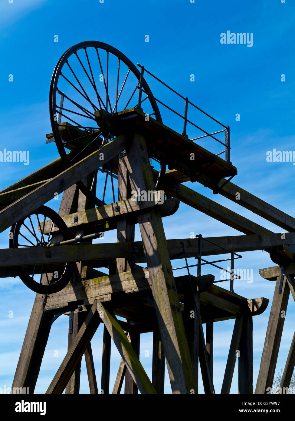 Brinsley Headstocks the remains of a former coal mine near Eastwood in ...