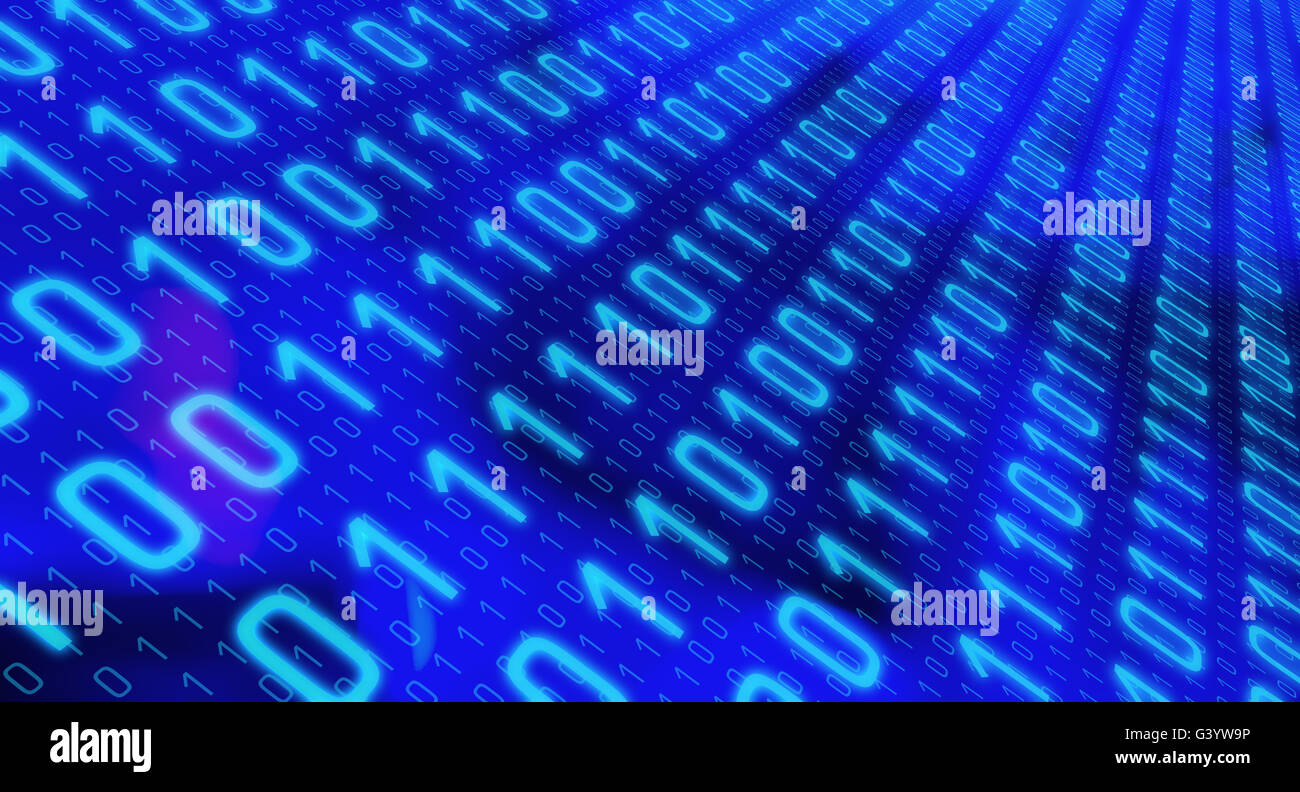 Downloading computer data concept Stock Photo - Alamy