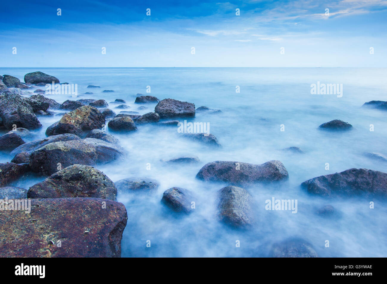 Beach natural scenery Stock Photo - Alamy