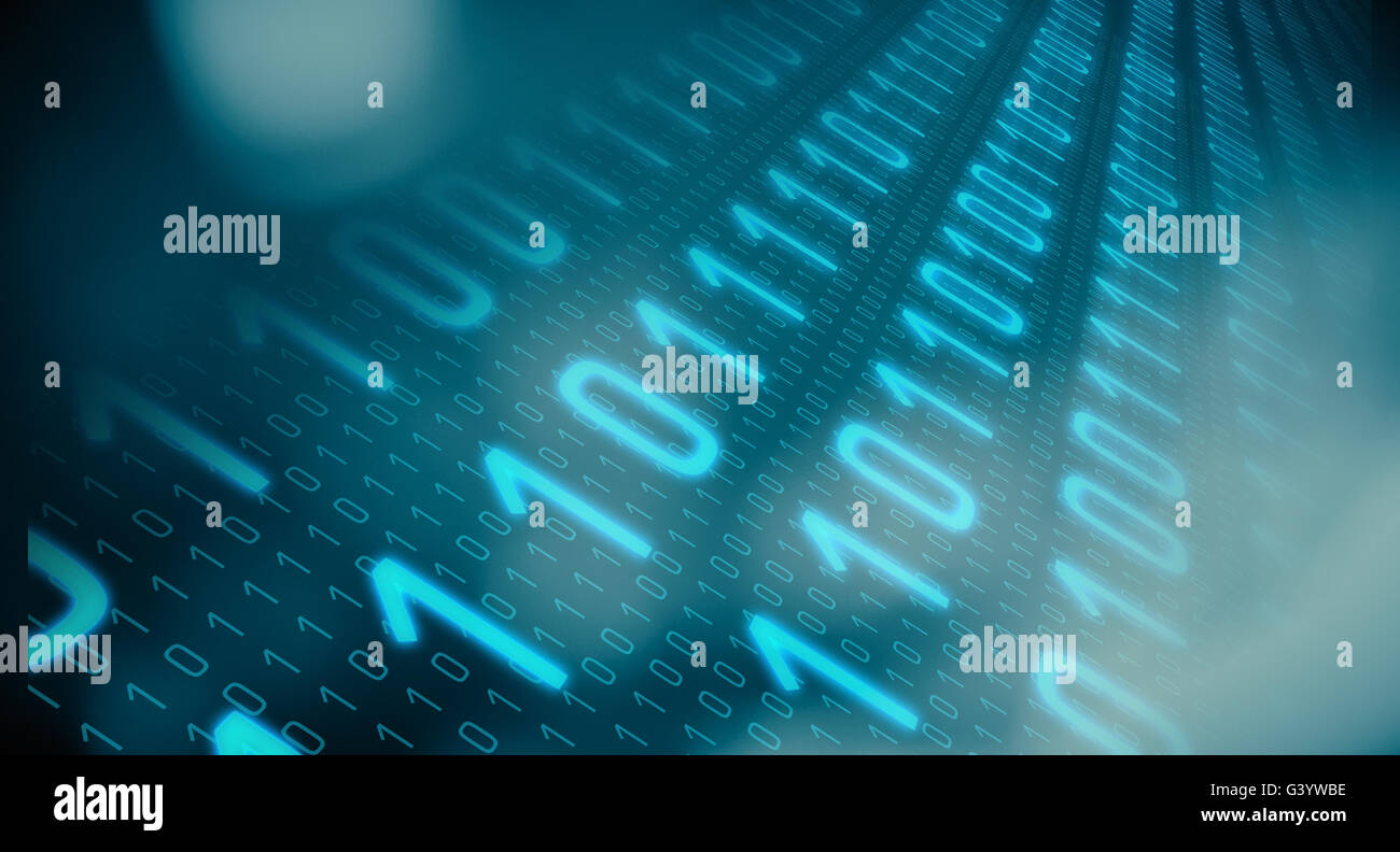 Computer system hacker attack binary data Stock Photo - Alamy
