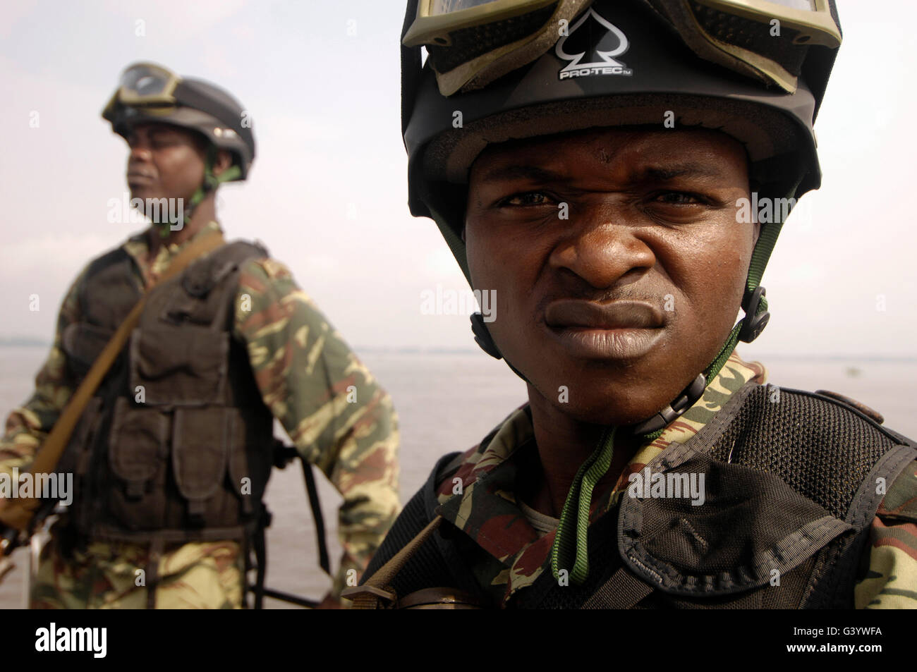 Cameroonian navy sailors Stock Photo - Alamy