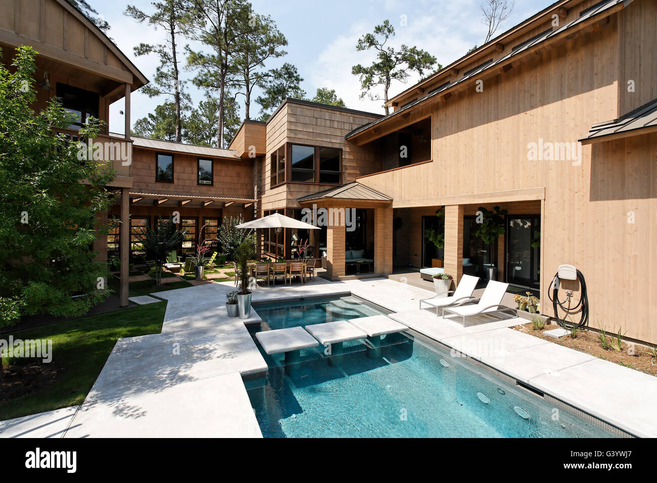 Private Home House Interior and Exterior with all Rooms Stock Photo - Alamy