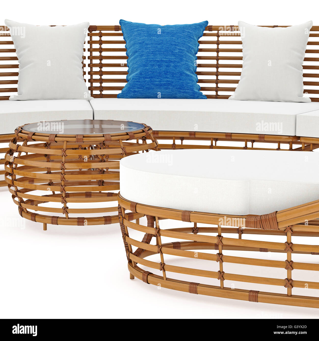 Rattan cushion hi-res stock photography and images - Alamy