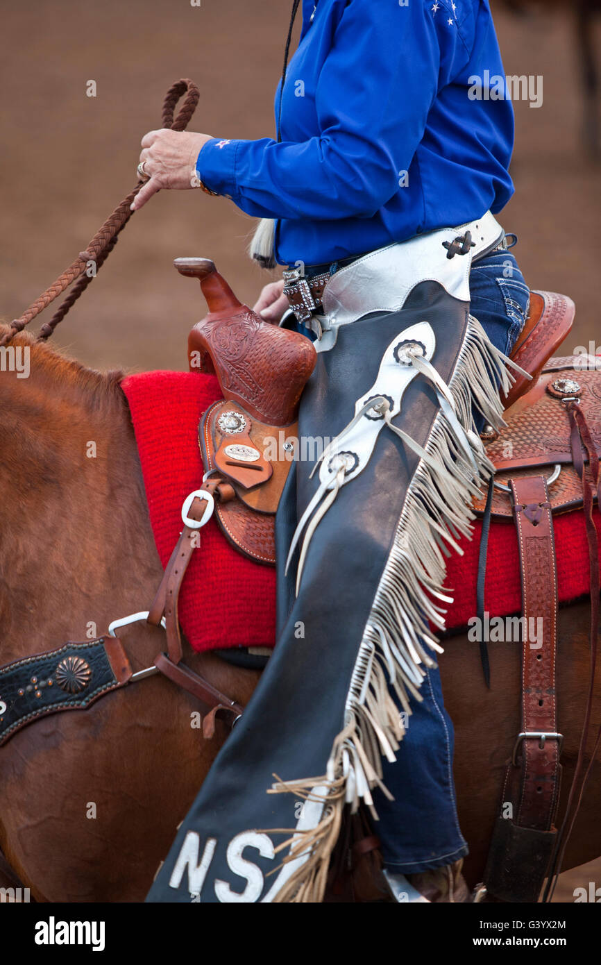 Chicks N Spurs performer riding in the Rock Bottom Rodeo in Northwest ...