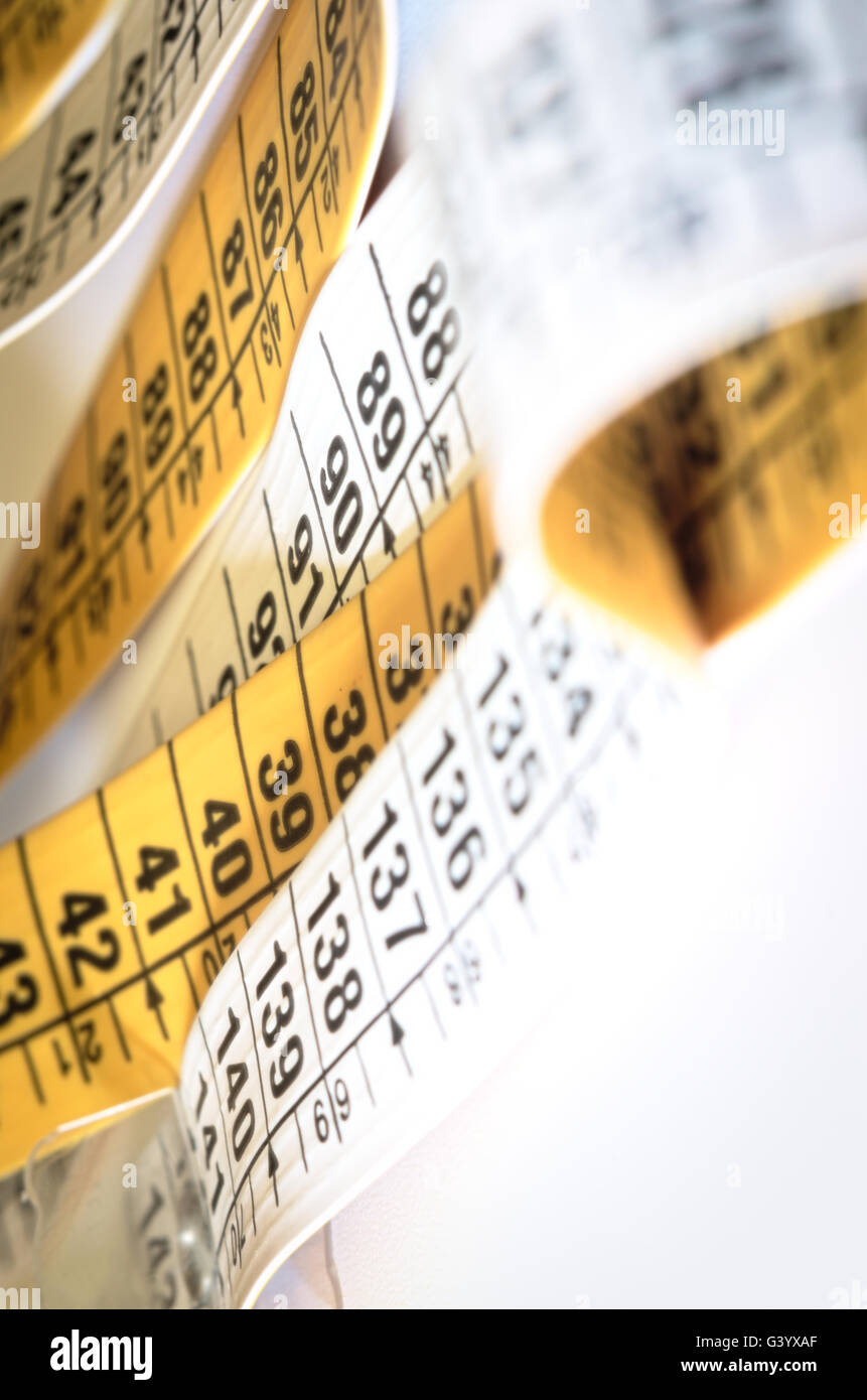 Tape-measure with reapeated numbers. Abstract background Stock Photo ...