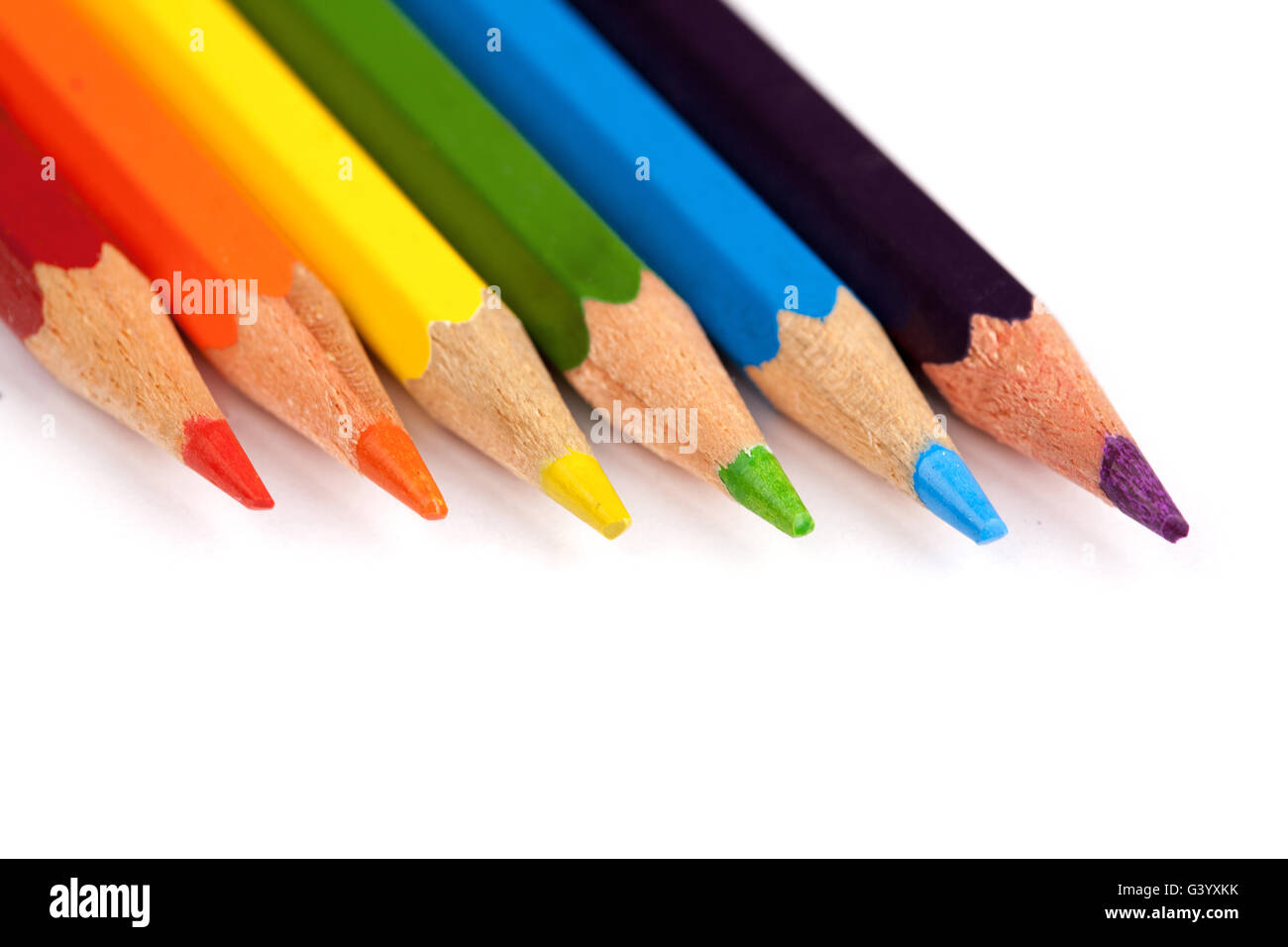 Color art pencils background hi-res stock photography and images - Alamy