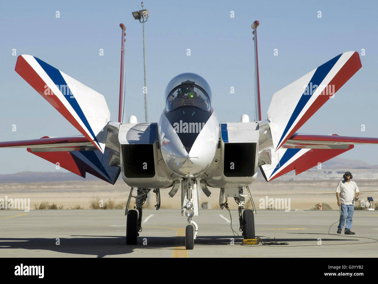 NASA Dryden's NF-15B tail number 837's canards are tilted down during a ...