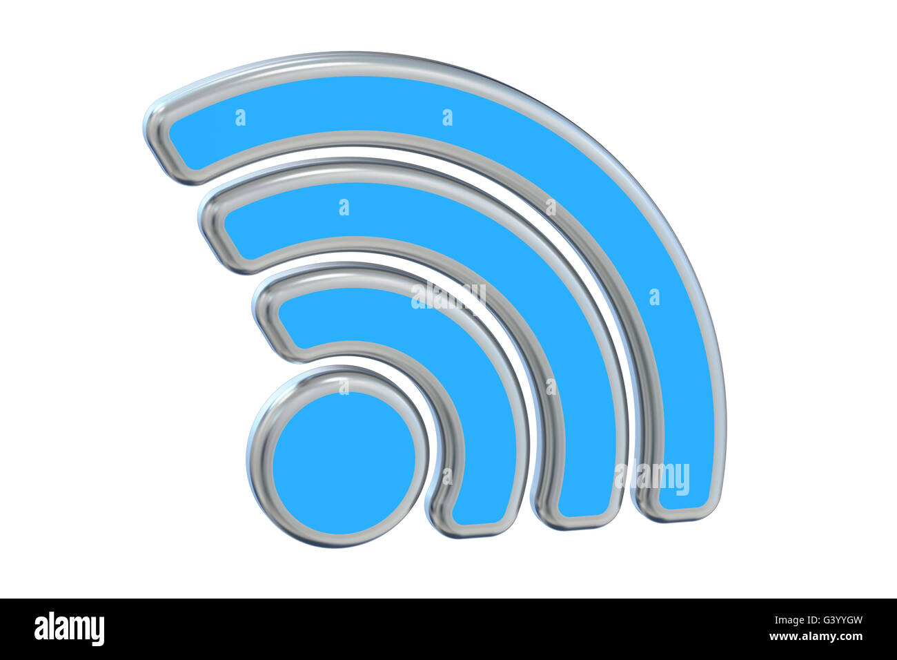 wi-fi sign isolated on white background Stock Photo - Alamy