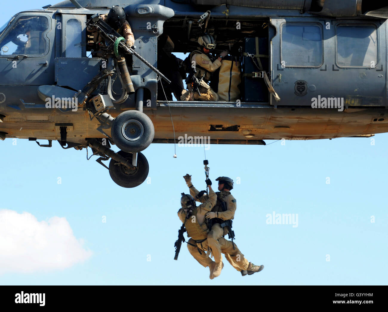 Helicopter hoist extraction hi-res stock photography and images - Alamy