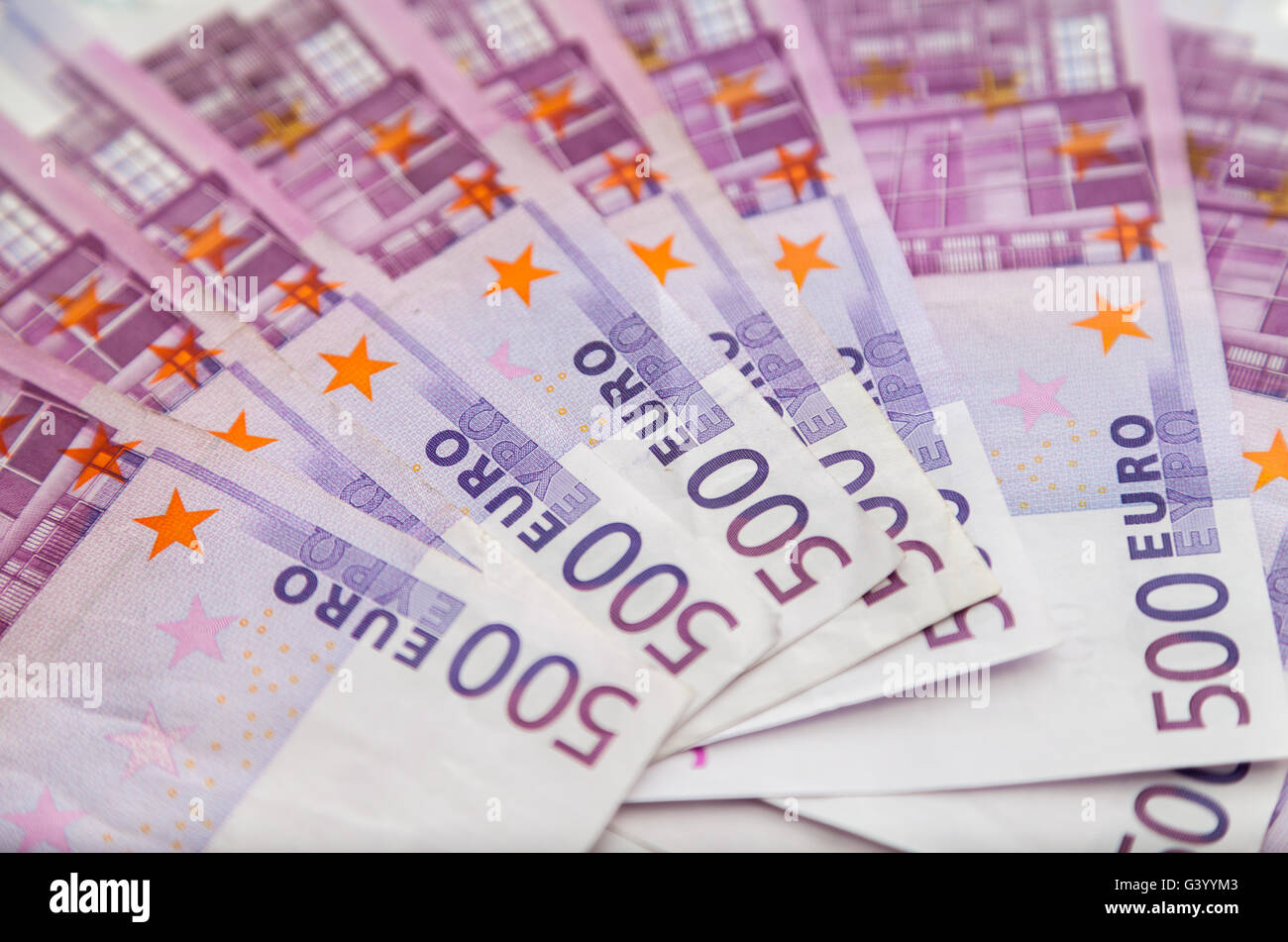 five hundred euro notes Stock Photo - Alamy
