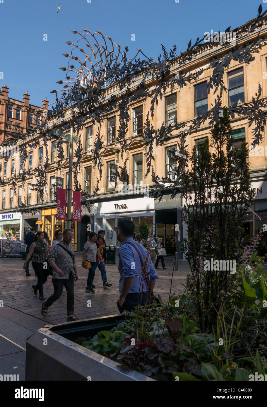 Princes Square Shopping Mall, exterior frontage to Buchanan Street ...