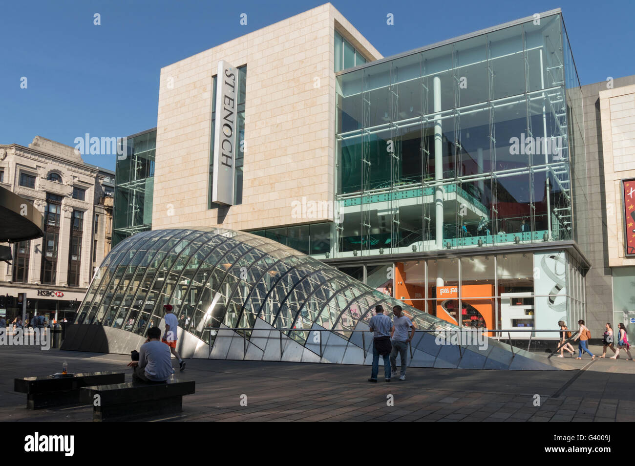 Subway entrance, St Enoch Square,Glasgow,Scotland, UK Stock Photo - Alamy