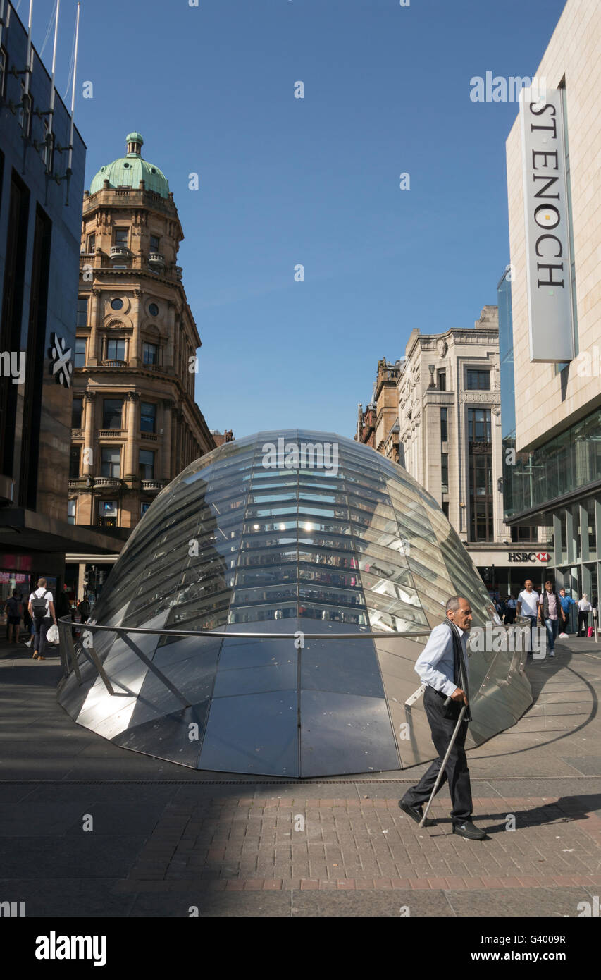 Subway entrance, St Enoch Square,Glasgow,Scotland, UK Stock Photo - Alamy