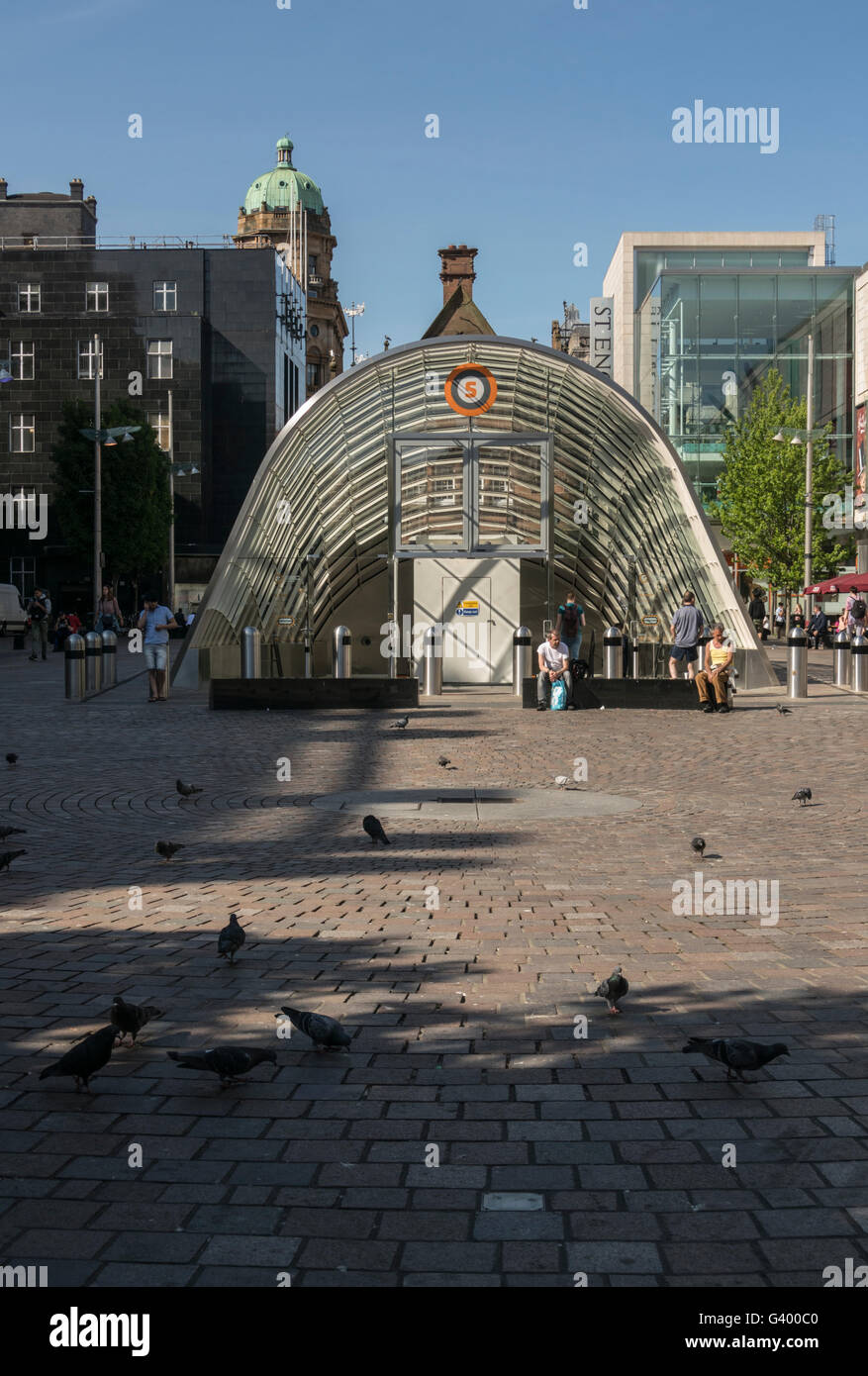 Subway entrance, St Enoch Square,Glasgow,Scotland, UK Stock Photo - Alamy