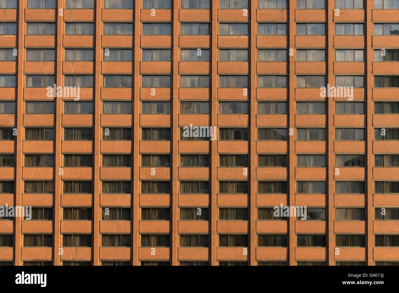 Repetitive grid pattern from modern hotel building,Glasgow,Scotland,UK ...