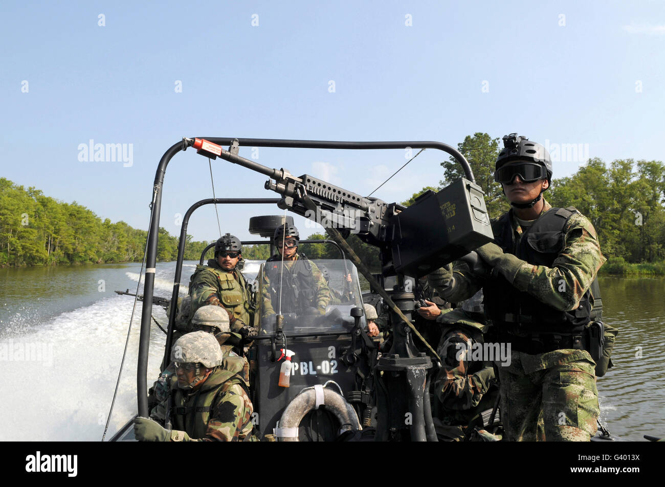 Students on patrol boat from the Patrol Craft Officer course at the ...