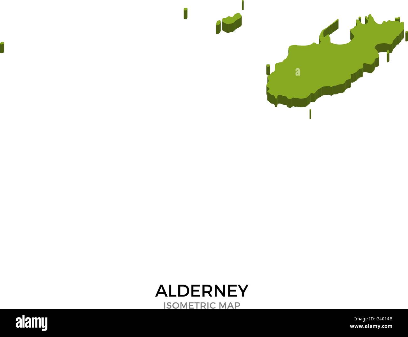 Alderney map hi-res stock photography and images - Alamy