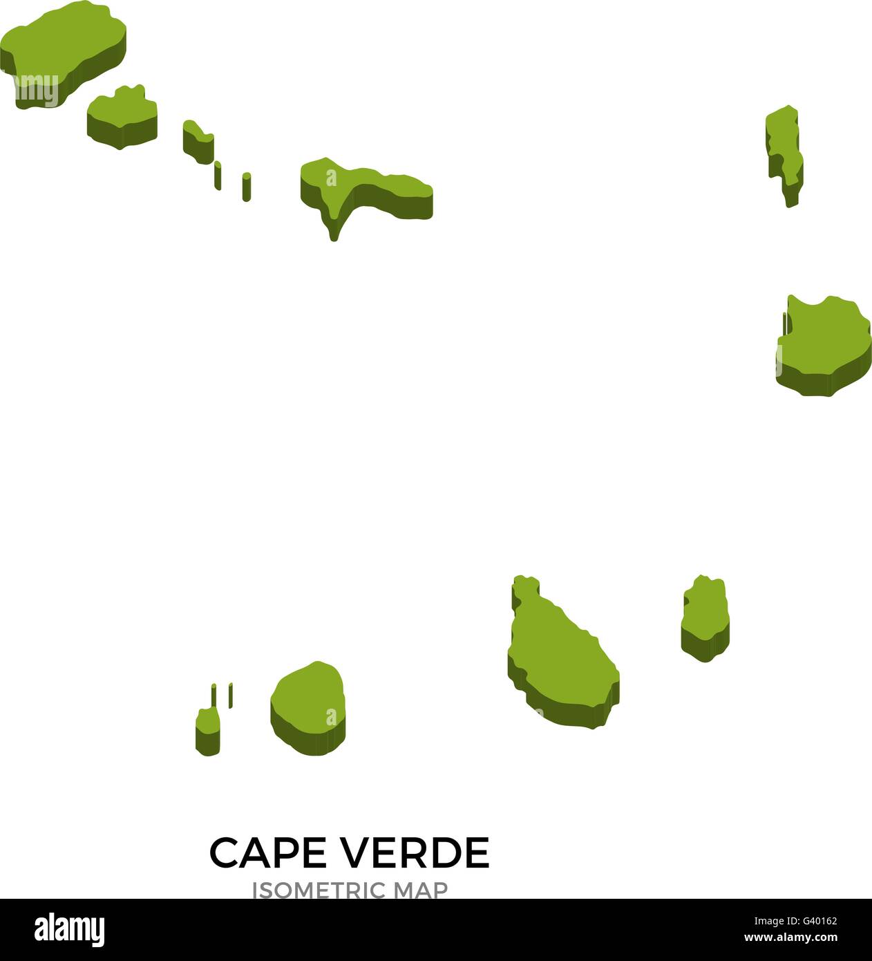 Map of cape verde hi-res stock photography and images - Alamy