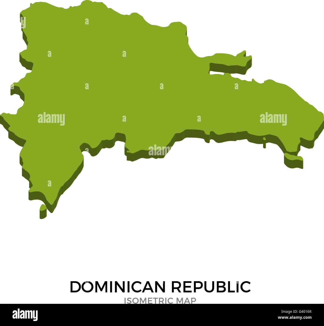 Map of dominican republic Stock Vector Images - Alamy