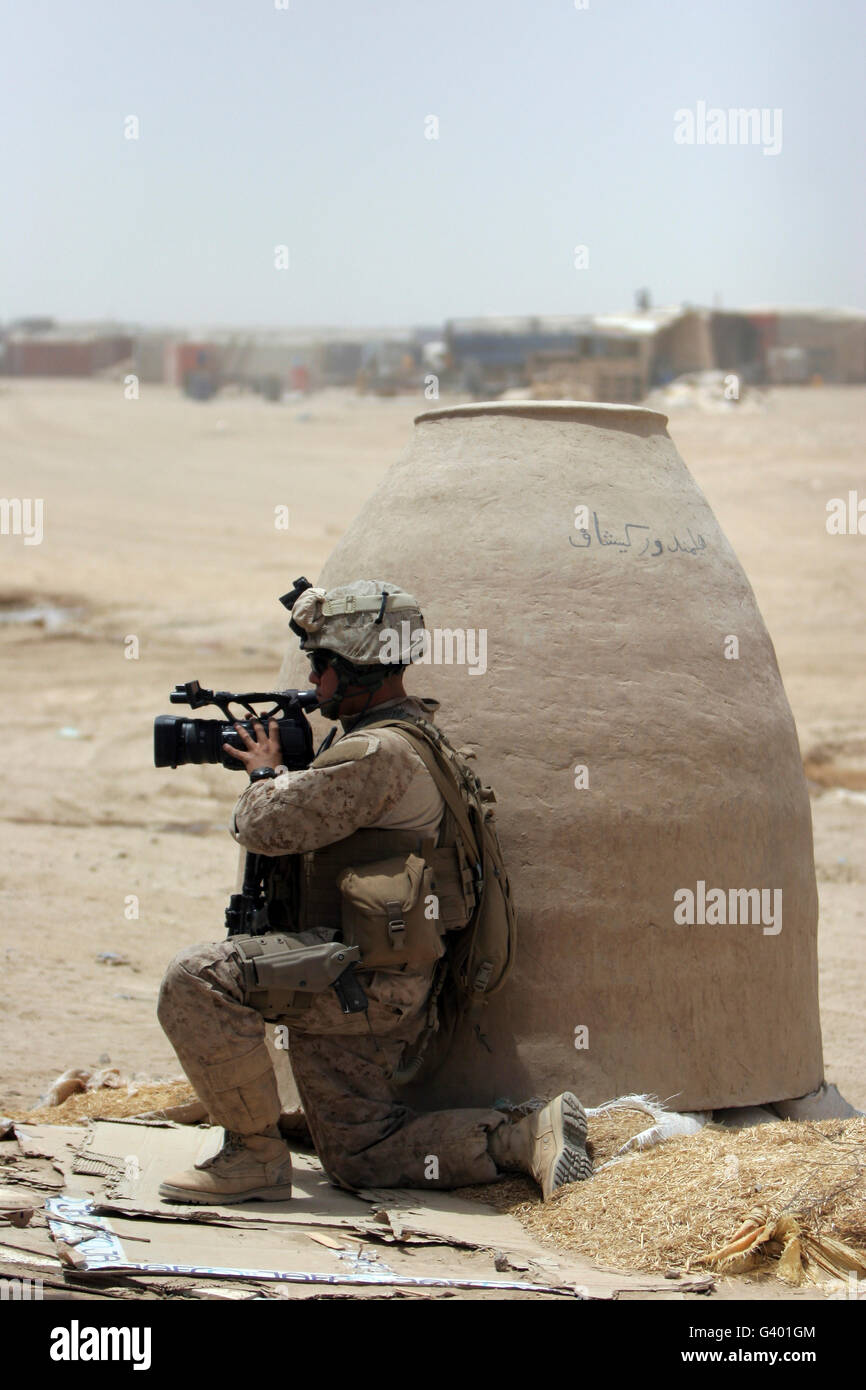 A U.S. Marine Corps combat videographer in Afghanistan Stock Photo - Alamy