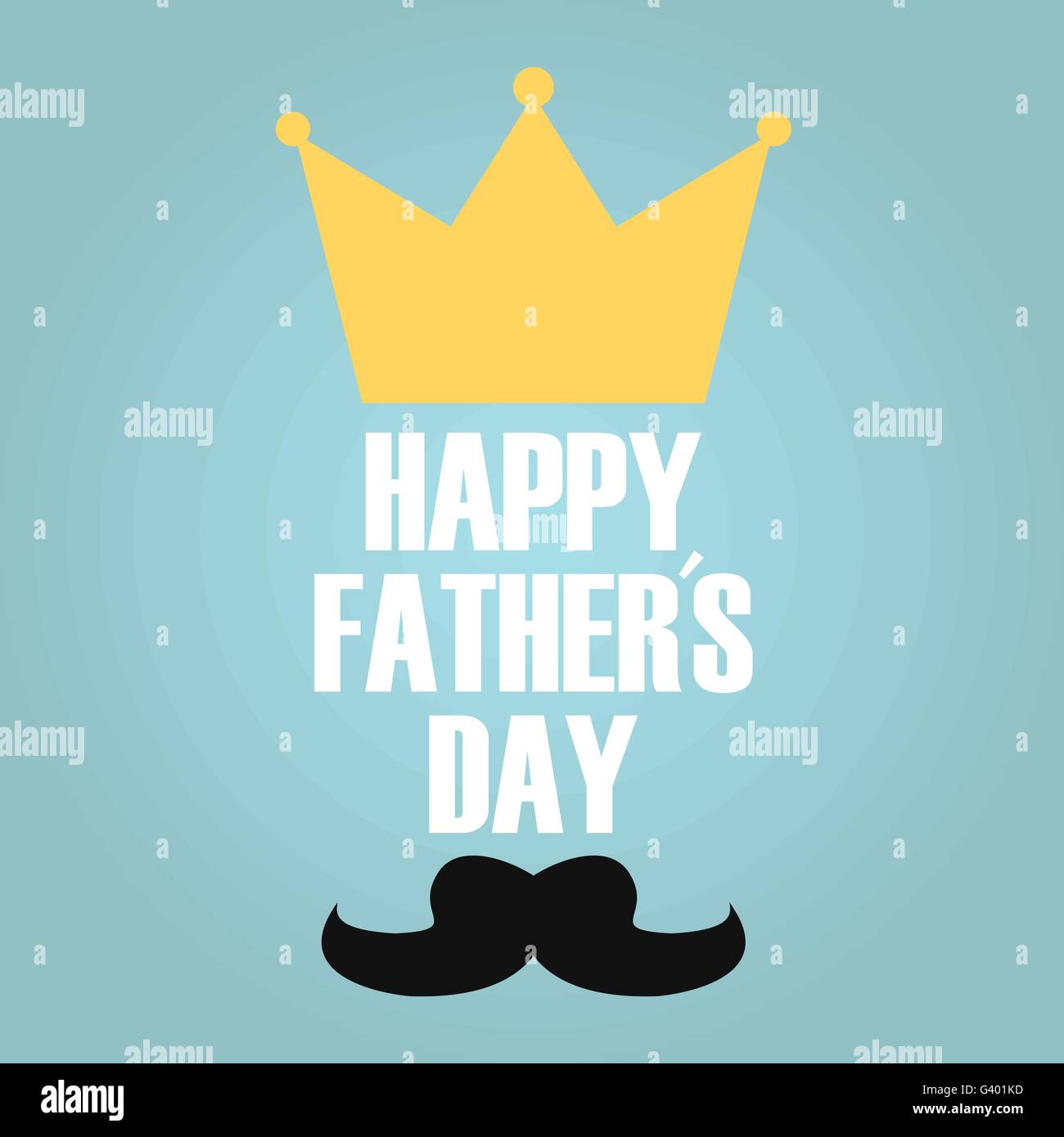 Fathers day card with king ans moustache Stock Vector Image & Art - Alamy