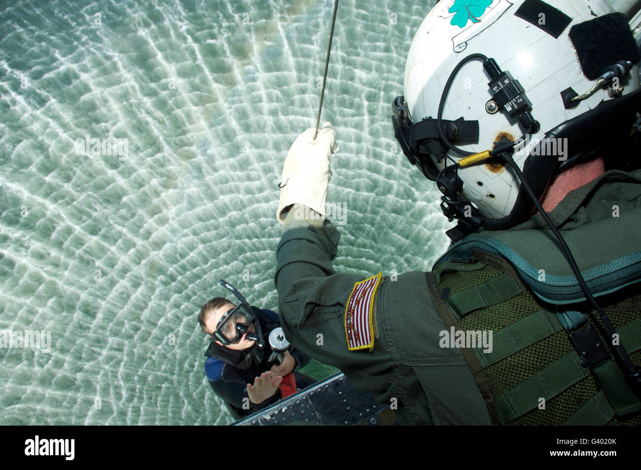 Rescue swimmer helicopter hi-res stock photography and images - Alamy