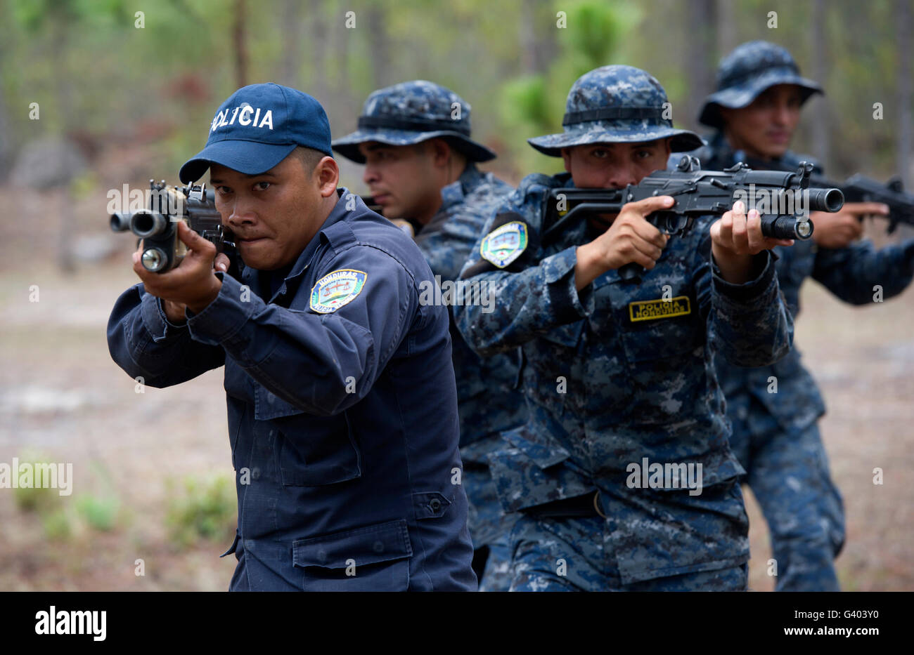 TIGRES commandos conduct bounding overwatch exercises Stock Photo - Alamy
