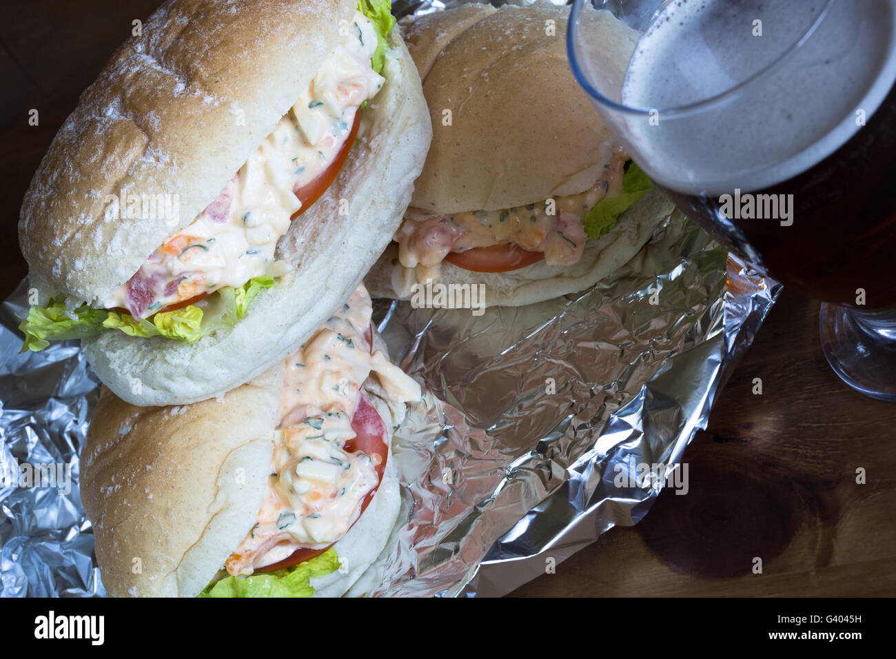 Seaside Sandwich, A classic northern English treat of boiled egg ...