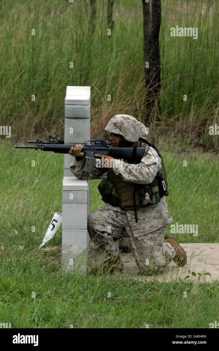 A Marine posts security Stock Photo - Alamy