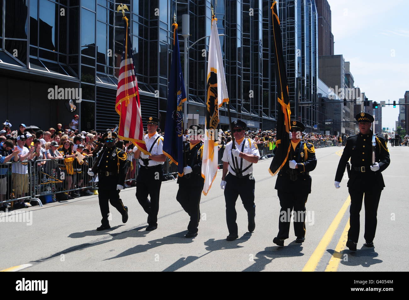 Pittsburgh Penguins Stanley Cup victory parade June 2016 Stock Photo ...