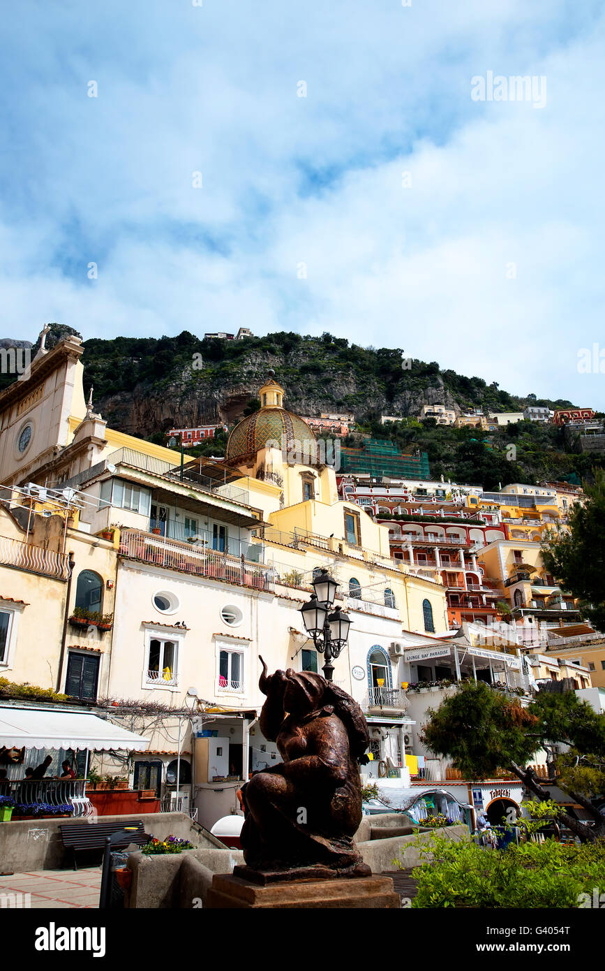 The structure of the town of Positano is very original; its buildings ...