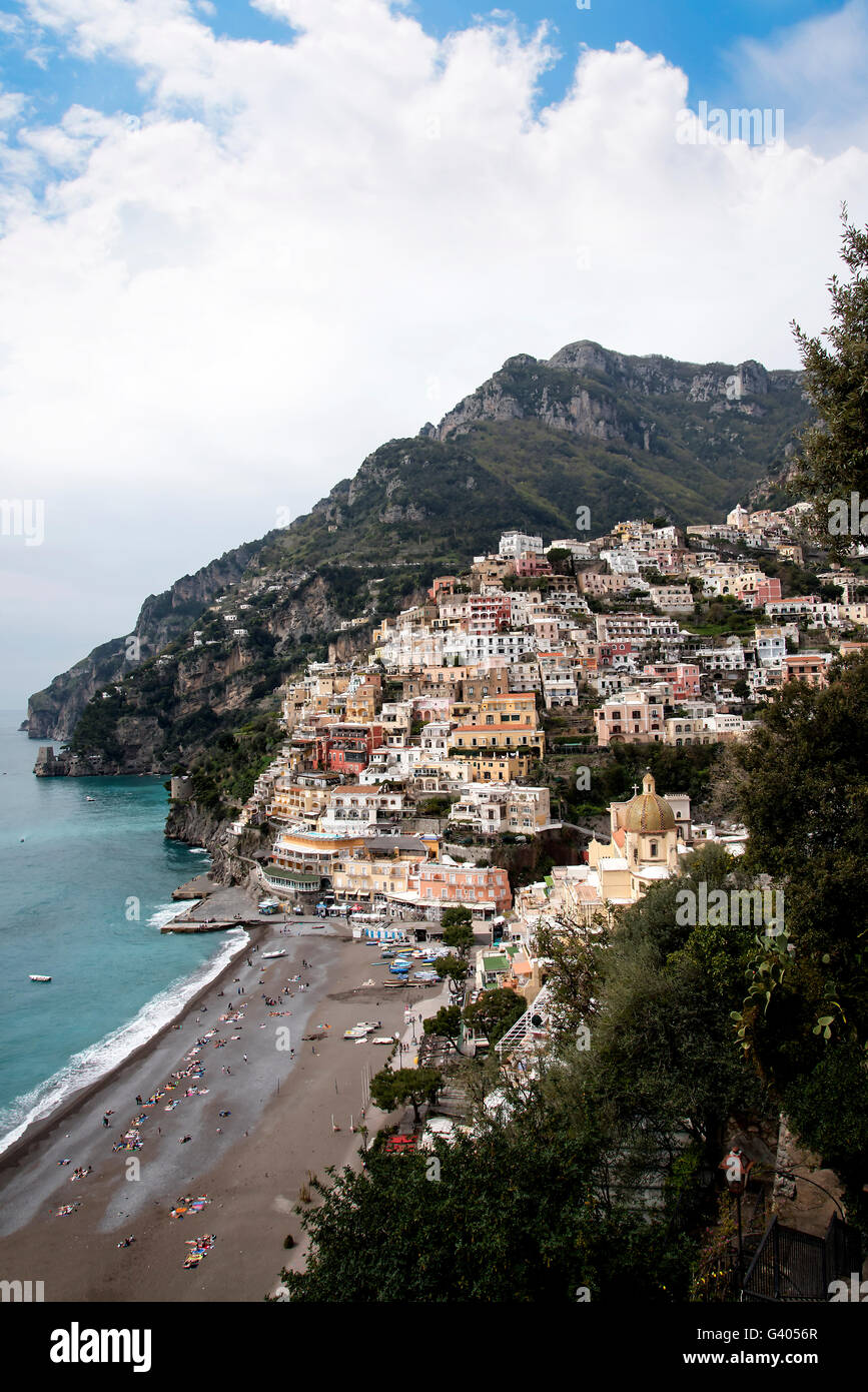 The structure of the town of Positano is very original; its buildings ...