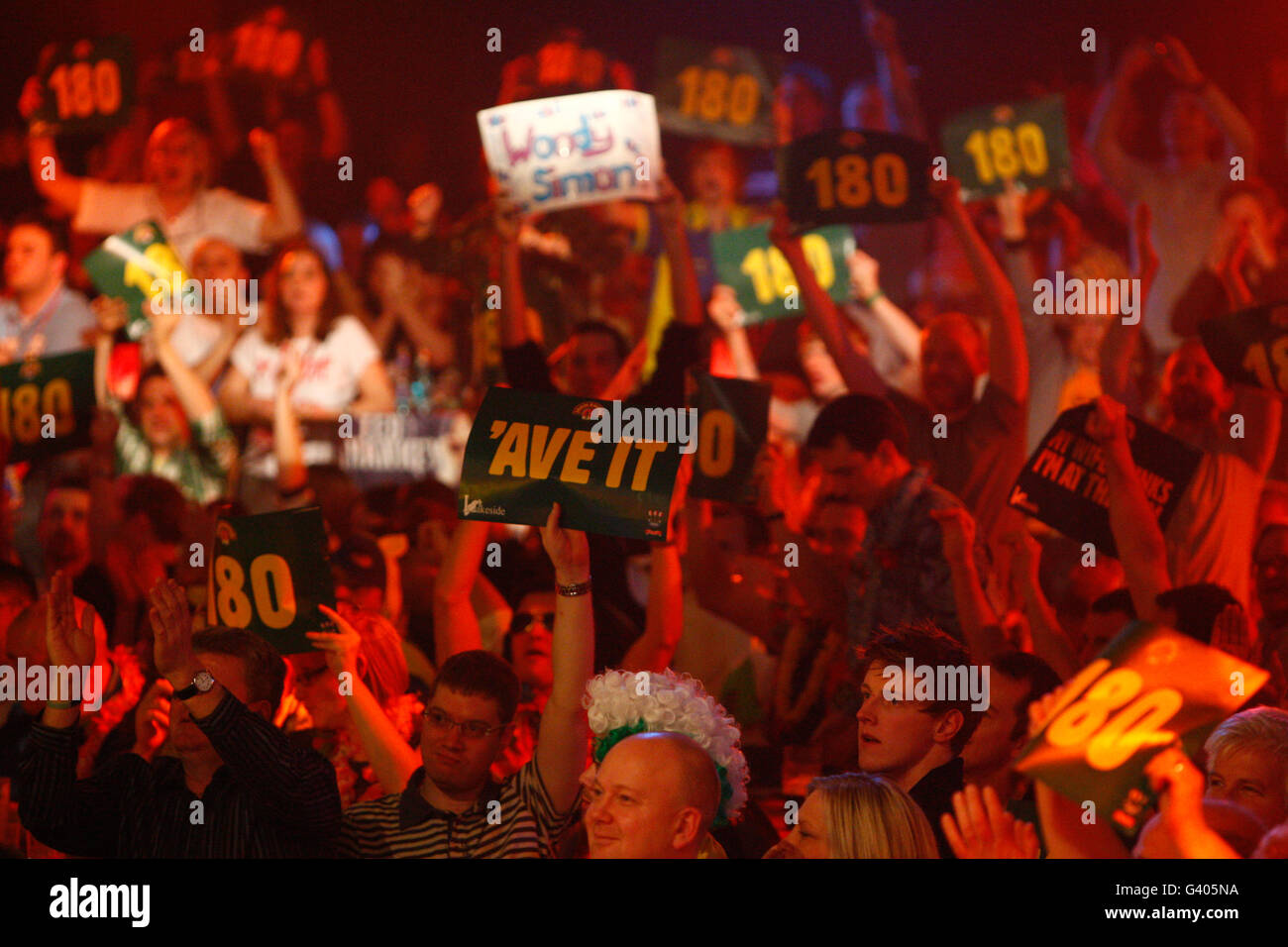 General view of the lakeside world professional darts championship hi ...