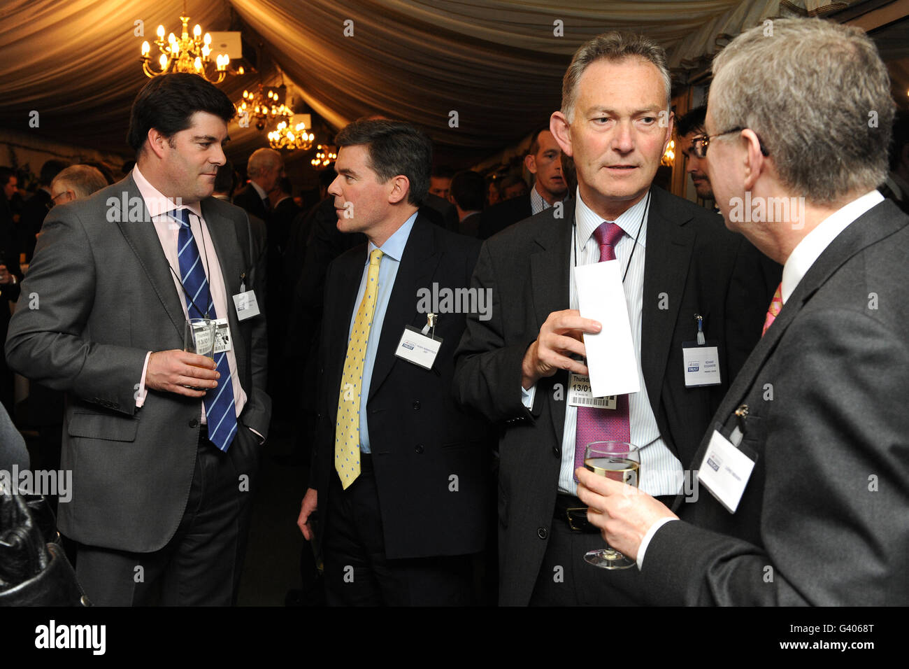 Chief executive of the FA Premier League Richard Scudamore (second ...