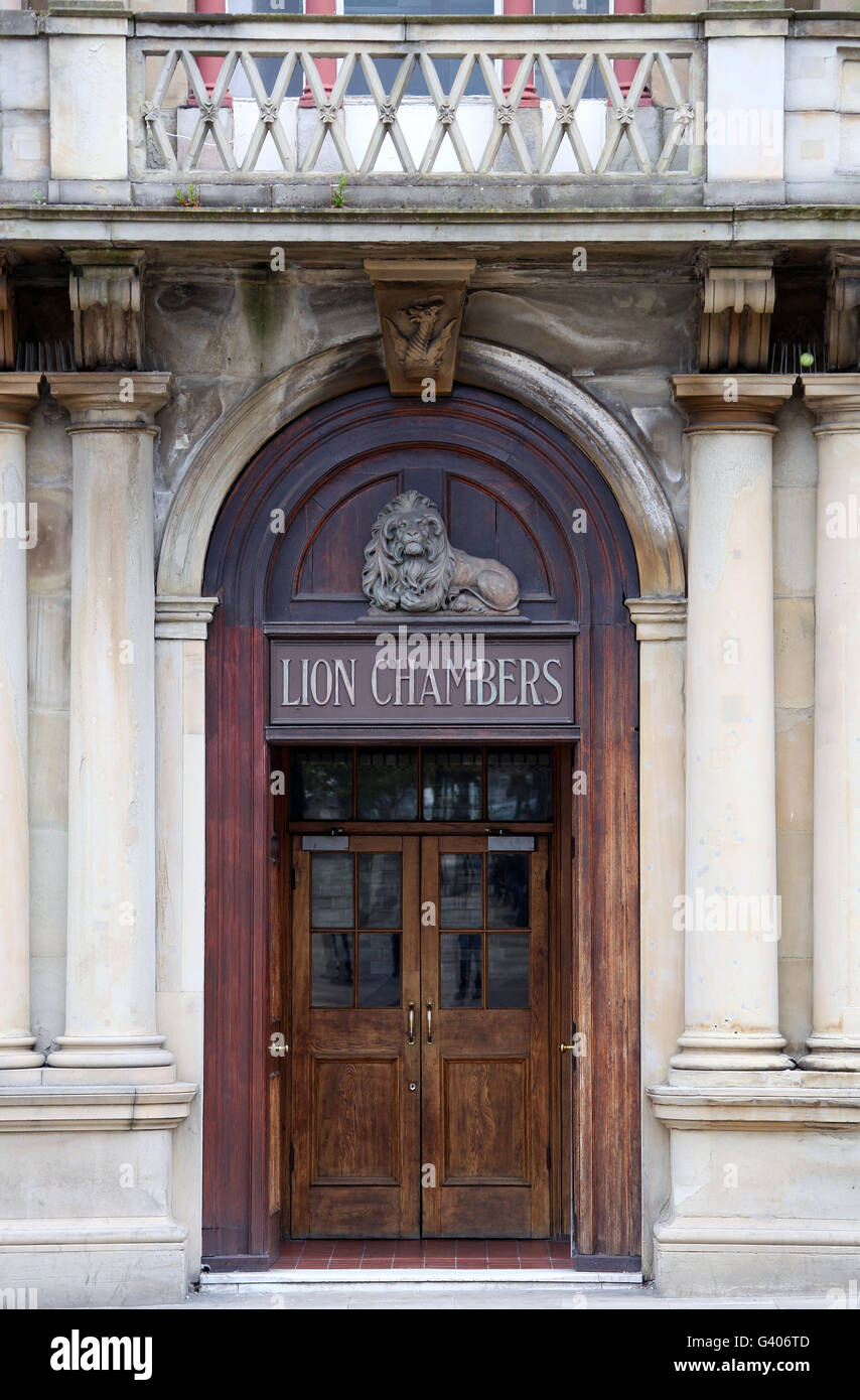 Lion Chambers at Huddersfield in West Yorkshire Stock Photo - Alamy