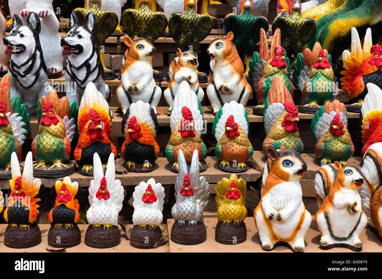 beautiful animal figurines Stock Photo - Alamy