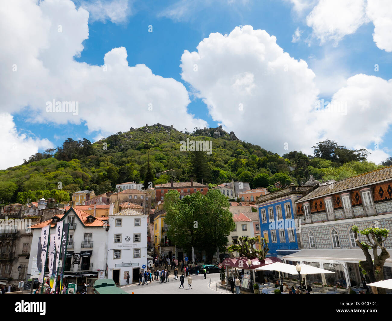 Sintra town centre, Sintra, Portugal Stock Photo - Alamy