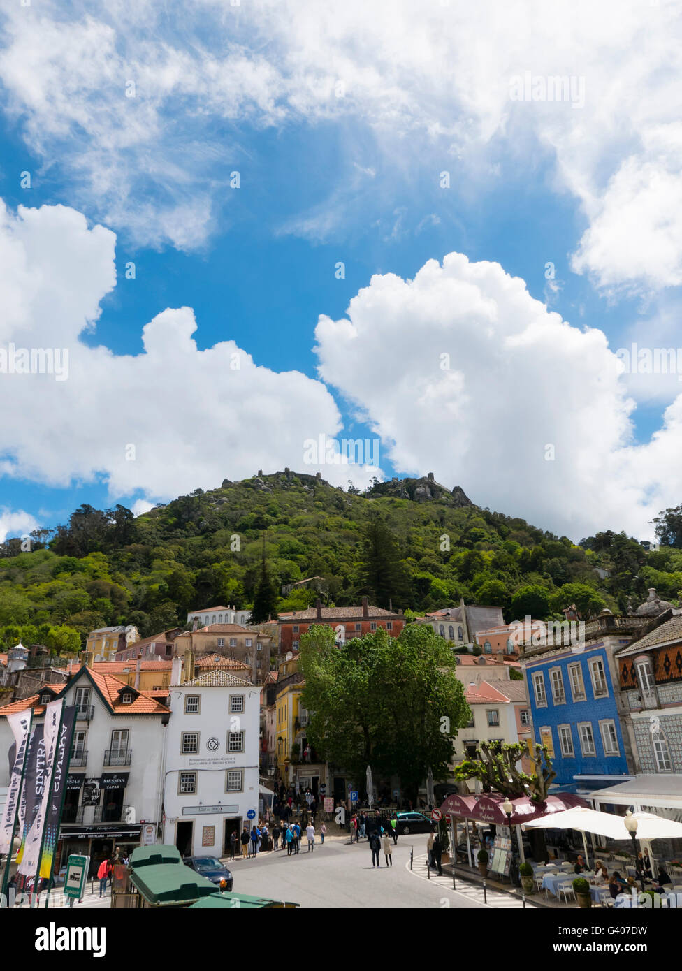 Sintra town centre, Sintra, Portugal Stock Photo - Alamy