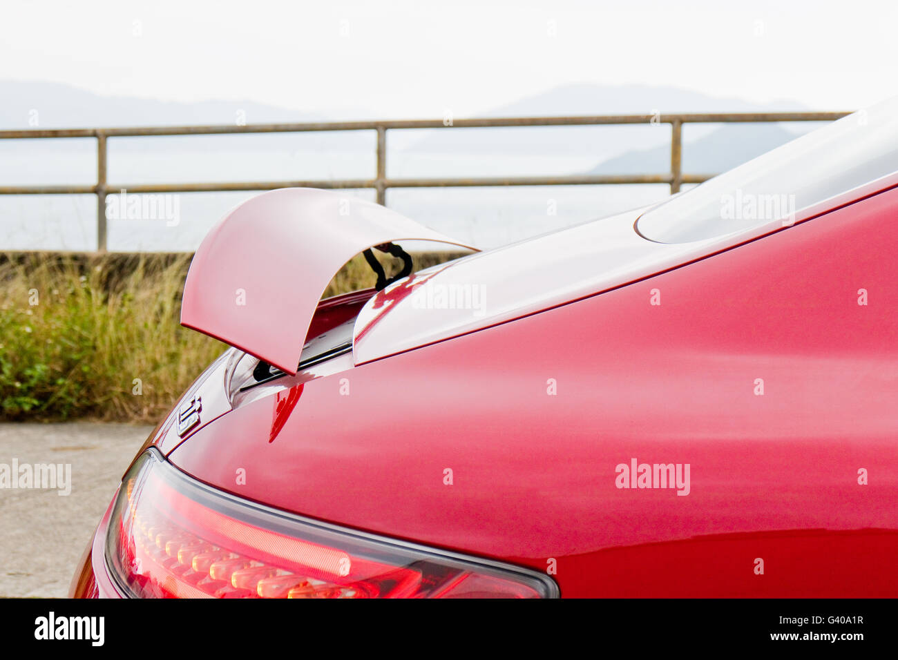 Hong Kong, China Dec 19, 2015 : Mercedes-AMG GT S 2015 Back Wing on Nov ...