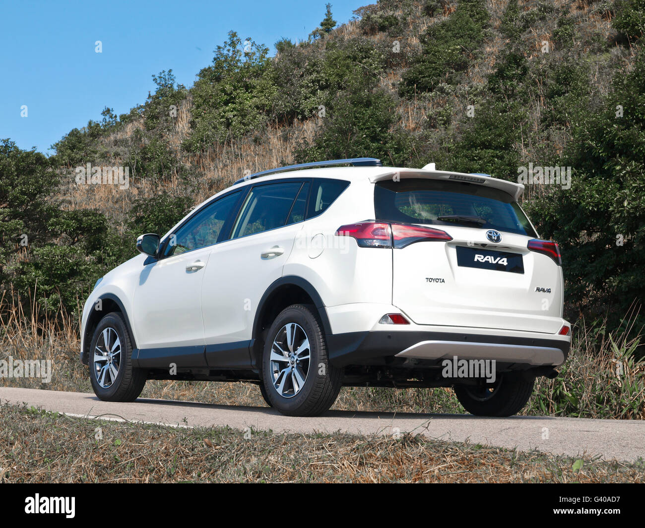 Hong Kong, China Jan 4, 2016 : Toyota RAV4 2016 Test Drive Day on Jan 4 ...