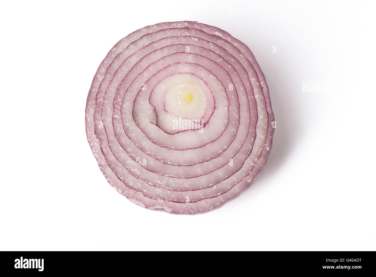 Cross section of red onion Cut Out Stock Images & Pictures - Alamy