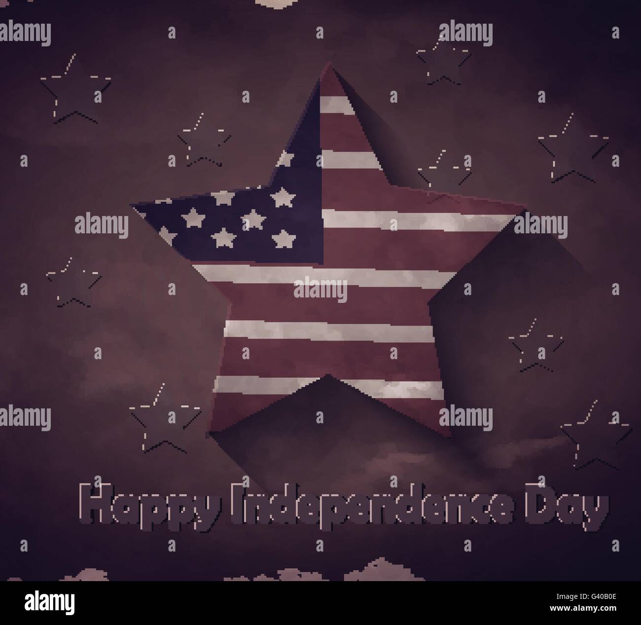American flag in star shape Stock Vector Image & Art - Alamy