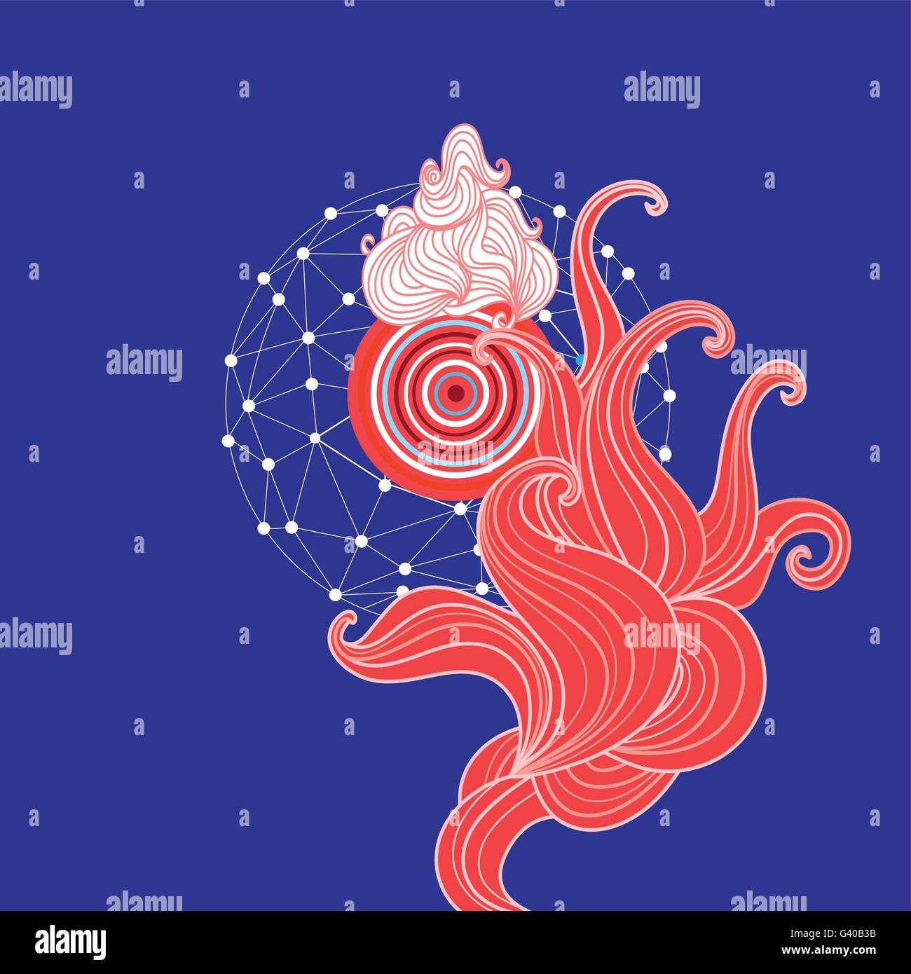 Beautiful abstract vector illustration Stock Vector Image & Art - Alamy