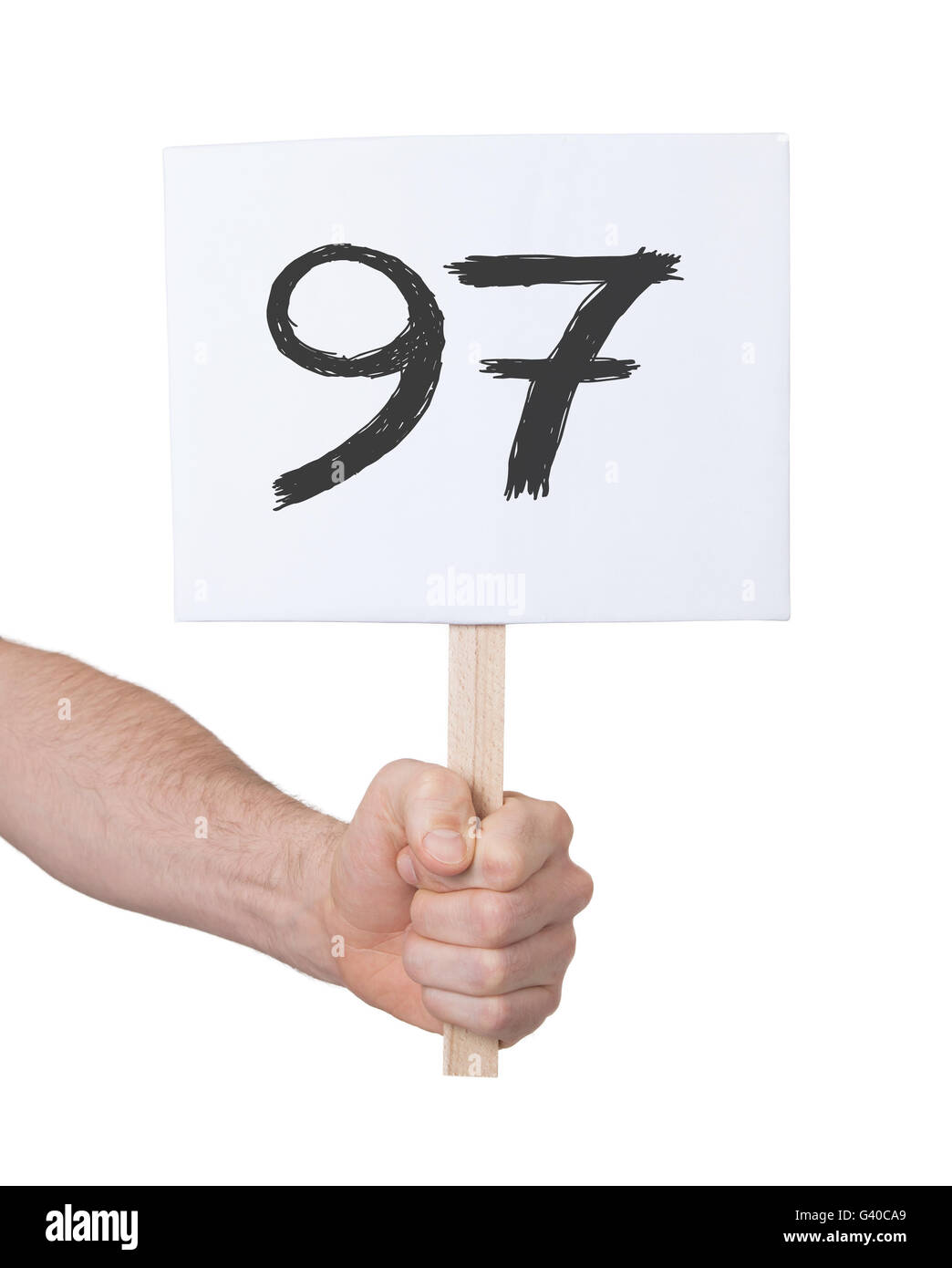 Sign with a number 97 hi-res stock photography and images - Alamy