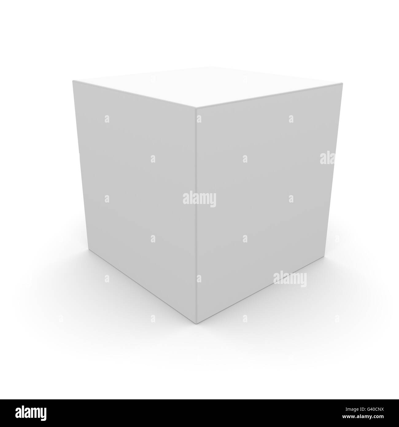 Blank box on white background Stock Photo - Alamy